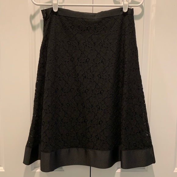 Isaac Mizrahi | Skirts | New Isaac Mizrahi Cute Black Lace Ribbon Fancy ...